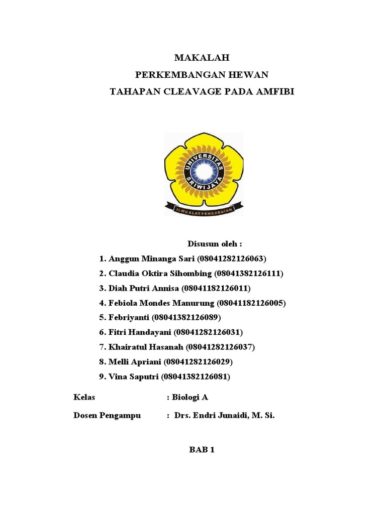 Tahapan Cleavage pada Amfibi | PDF