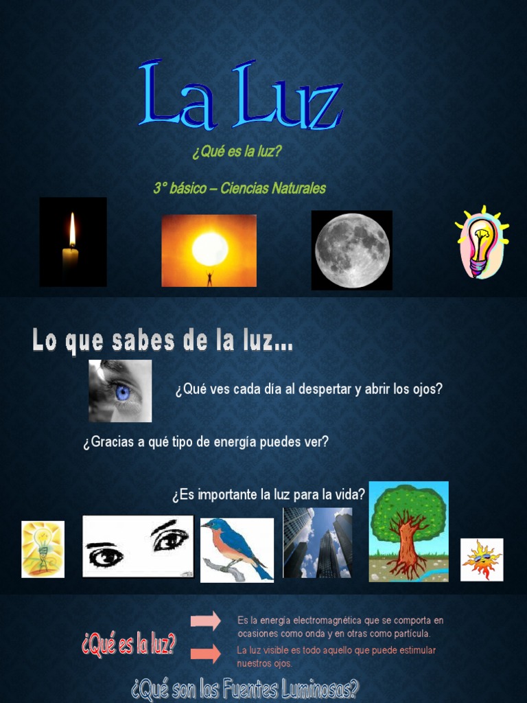 C.naturales 1 LA LUZ PPT-3ro | PDF | Ligero | Reflexión (Física)