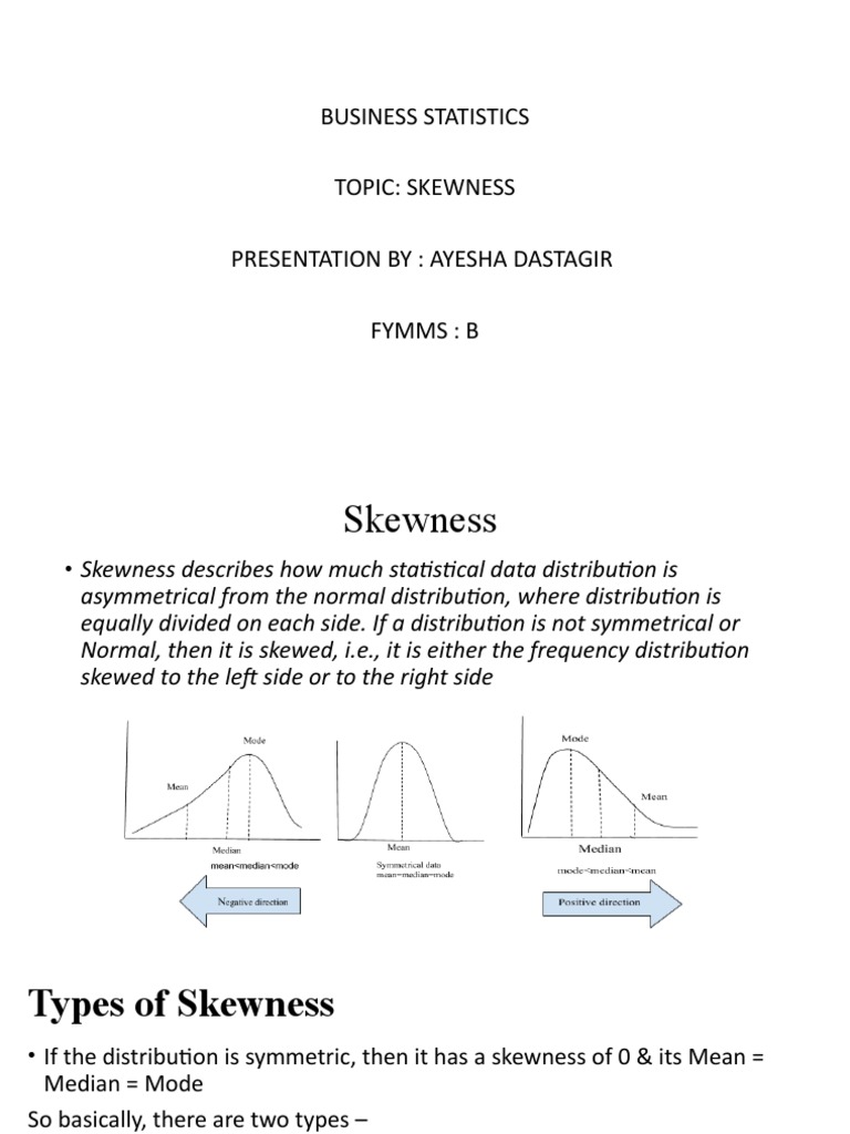SKEWENESS | PDF | Skewness | Mode (Statistics)