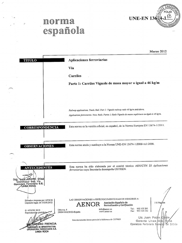 Une-En 13674-1 | PDF