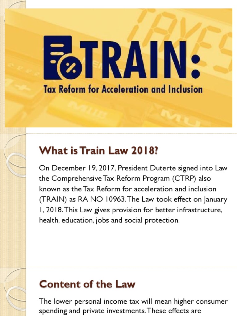 Train Law | Download Free PDF | Taxes | Value Added Tax