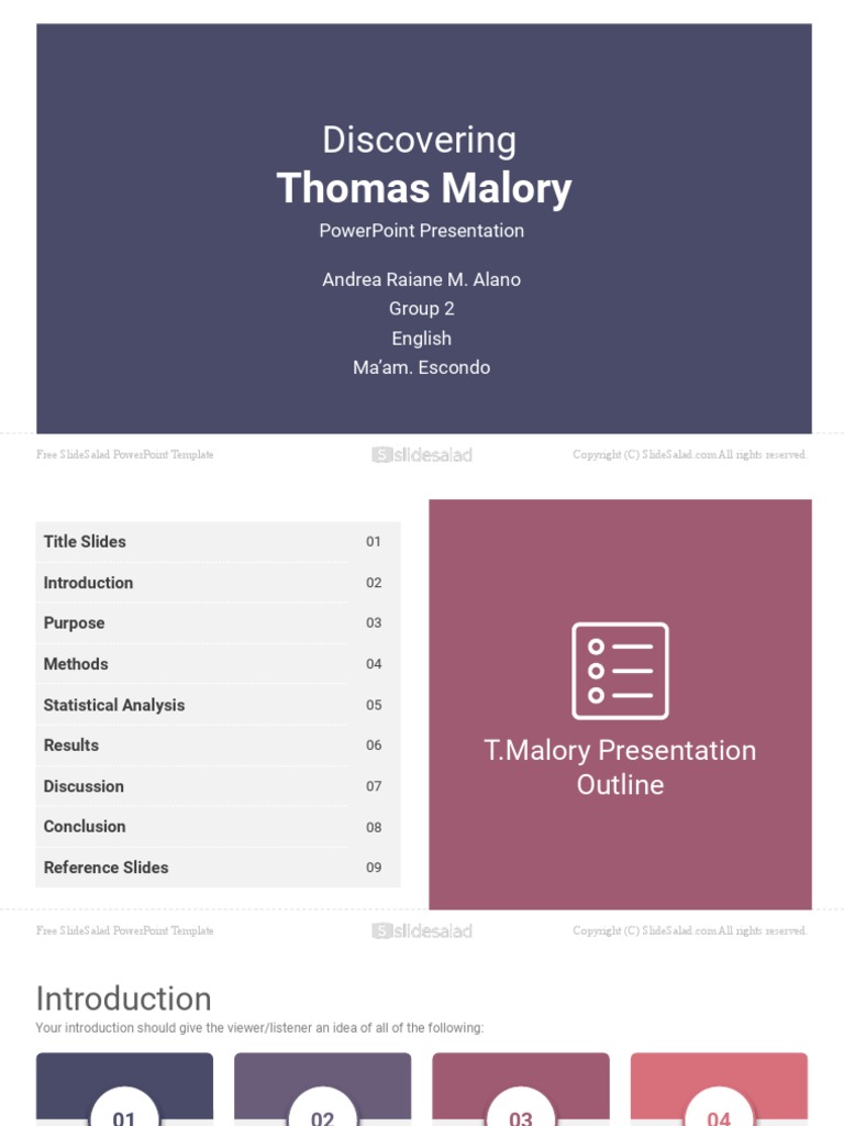 Free Thesis PowerPoint Template | PDF | Sampling (Statistics ...