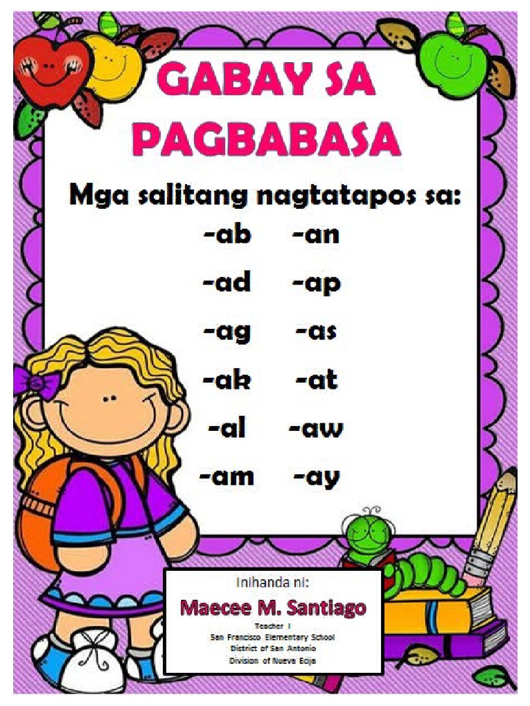 Mga Salitang Nagtatapos Sa - Ab, - Ad, - Ag, - Ak, - Al, - Am, - An ...