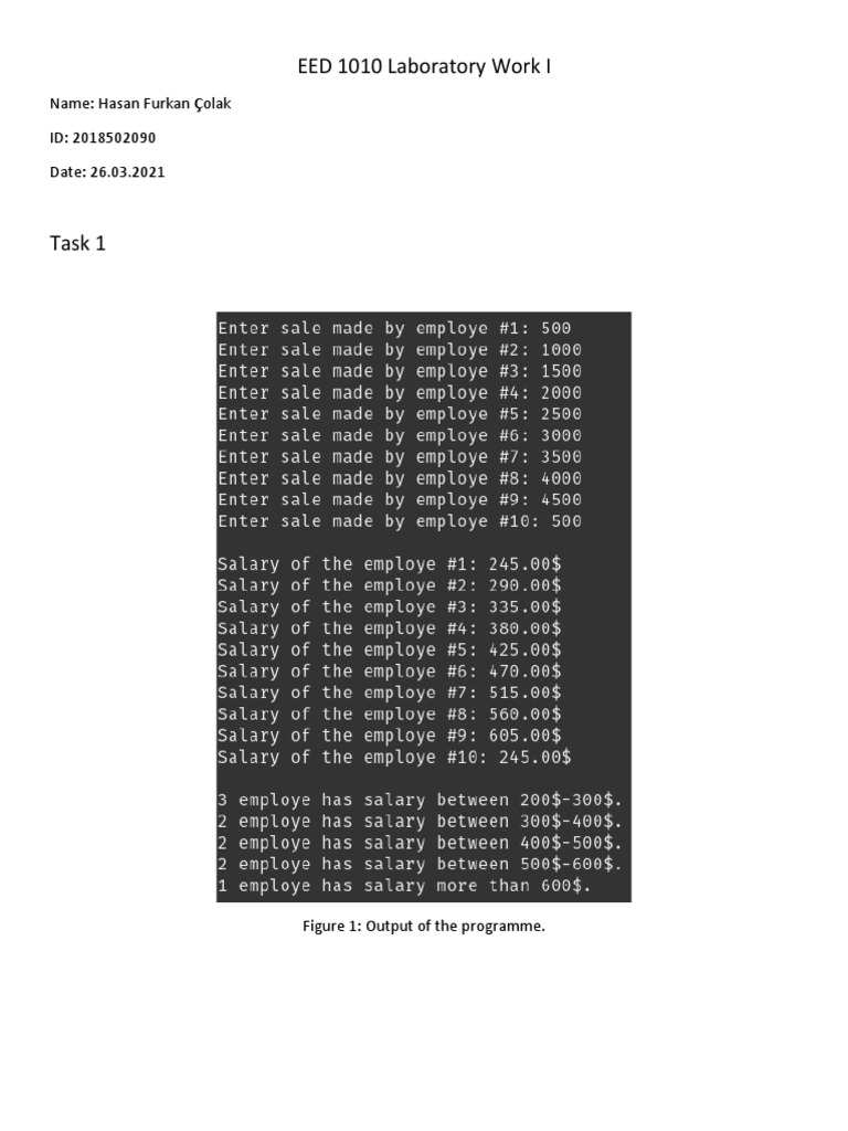 Eed1010 Lab1 2018502090 Pdf Pointer Computer Programming Subroutine 3176