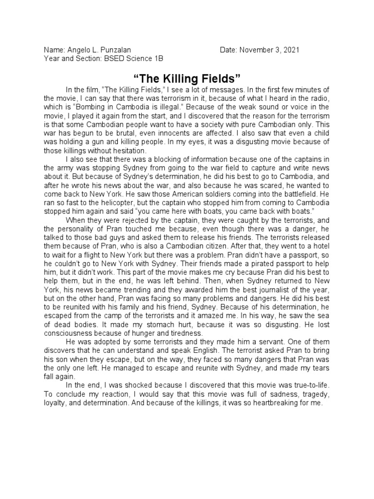 The Killing Fields | PDF