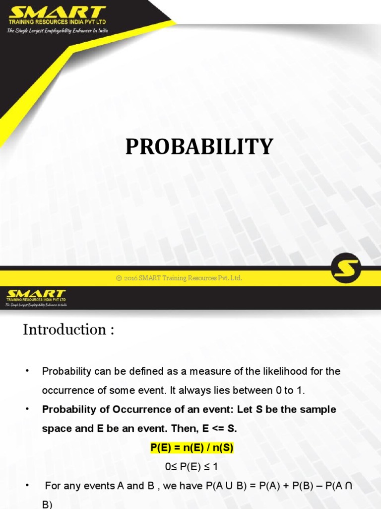 2 Probability | PDF | Probability | Odds