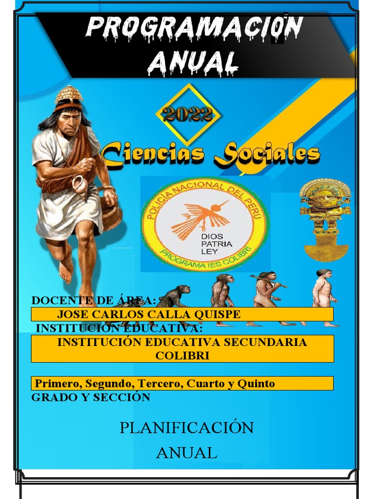 Programación Anual Ccss Colibri 1,2 y 4to | PDF | Evaluación | Aprendizaje