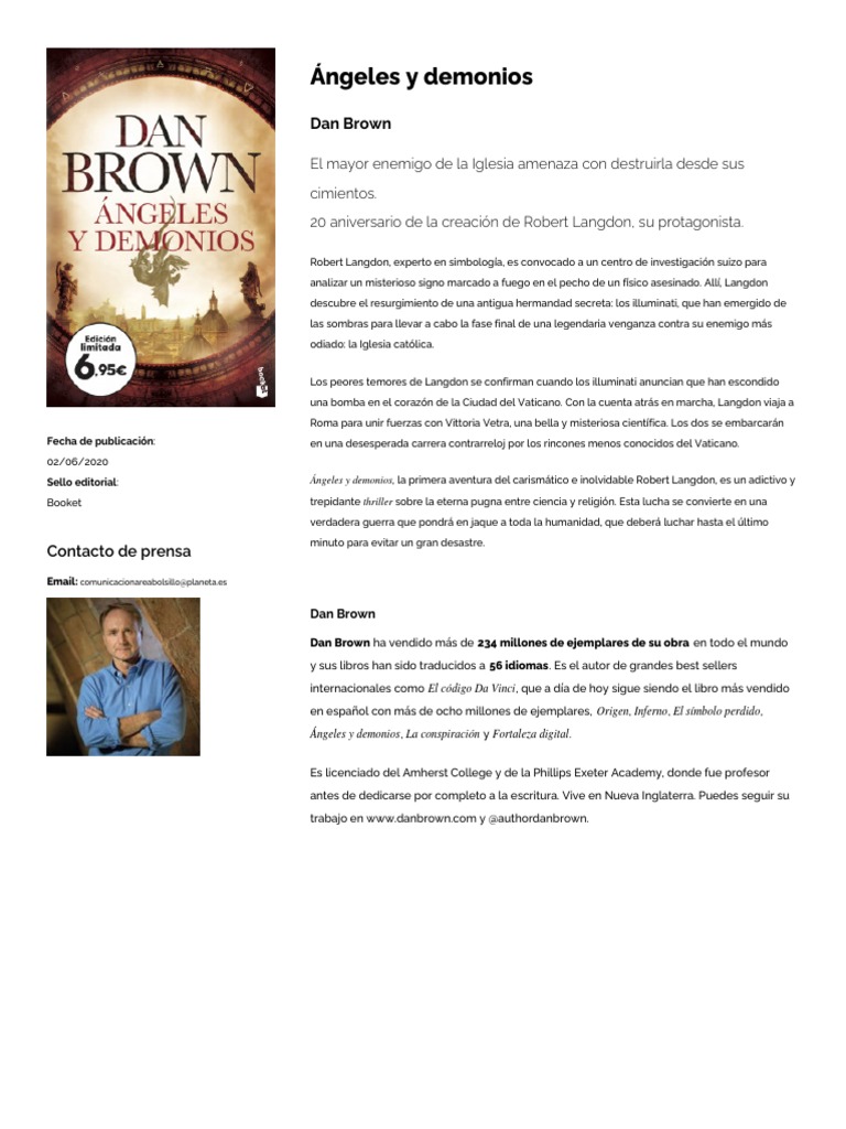 Angeles y Demonios | PDF | Dan Brown
