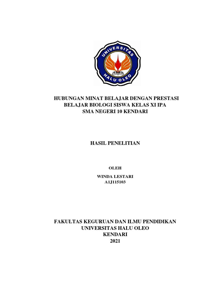 Hasil Penelitian Winda Lestari | PDF