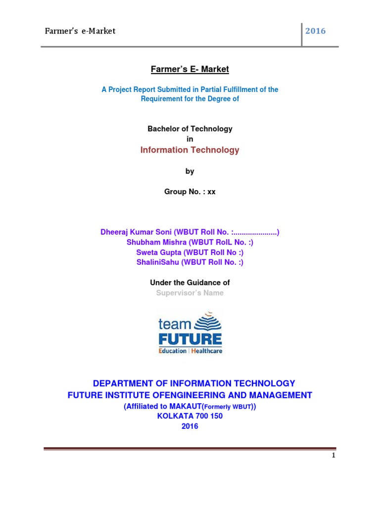 Farmers E Market A Project Report Submit | PDF | Databases | Microsoft Sql Server