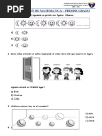 Examen de Matemáticas 1° Grado 2024 | PDF