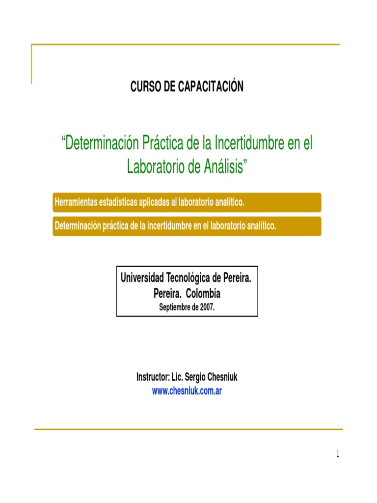 Presentacion UTP-COLOMBIA | PDF | Distribución normal | Laboratorios