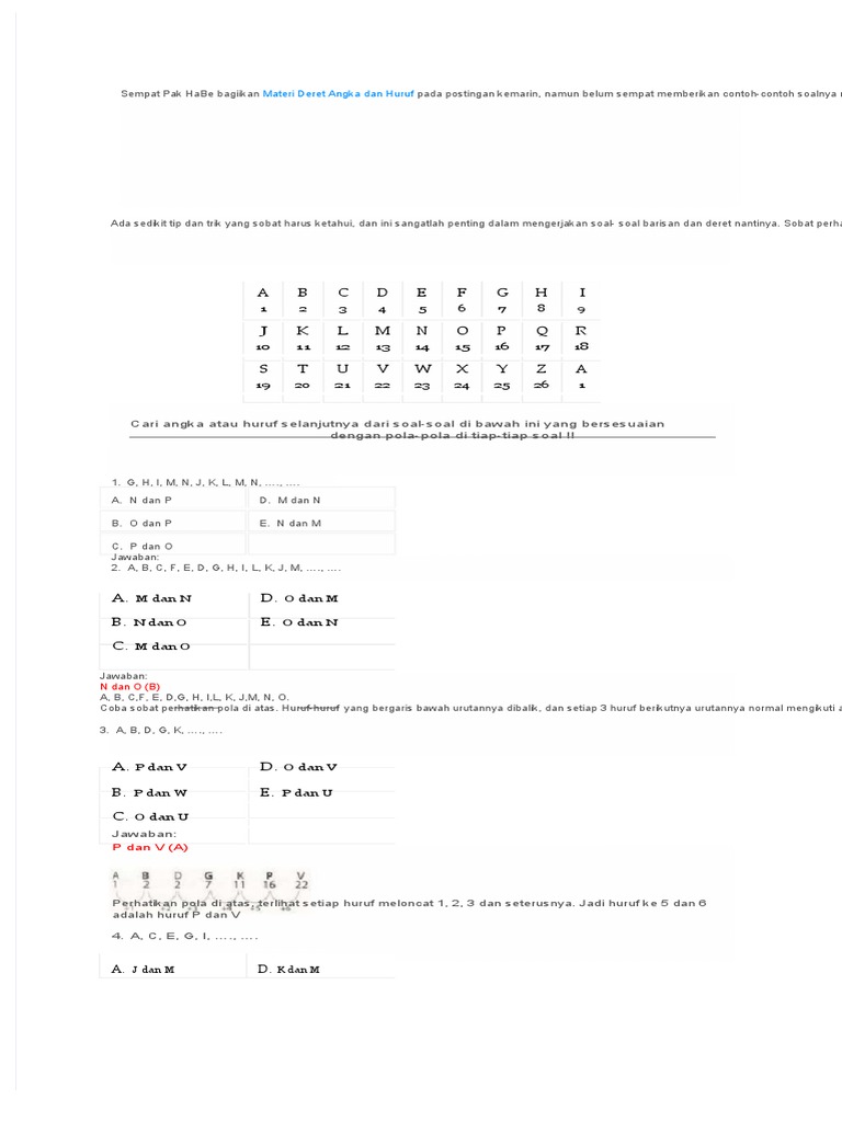 Contoh Soal Tpa Undip | PDF