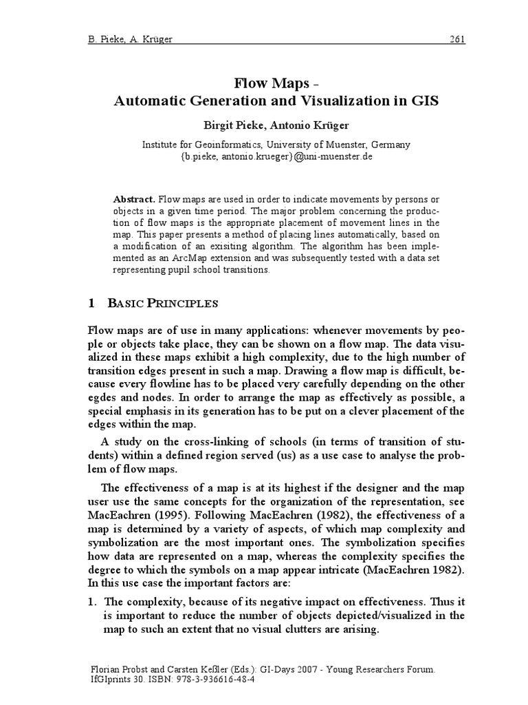 Flow Maps - Automatic Generation and Visualization in GIS: Abstract ...