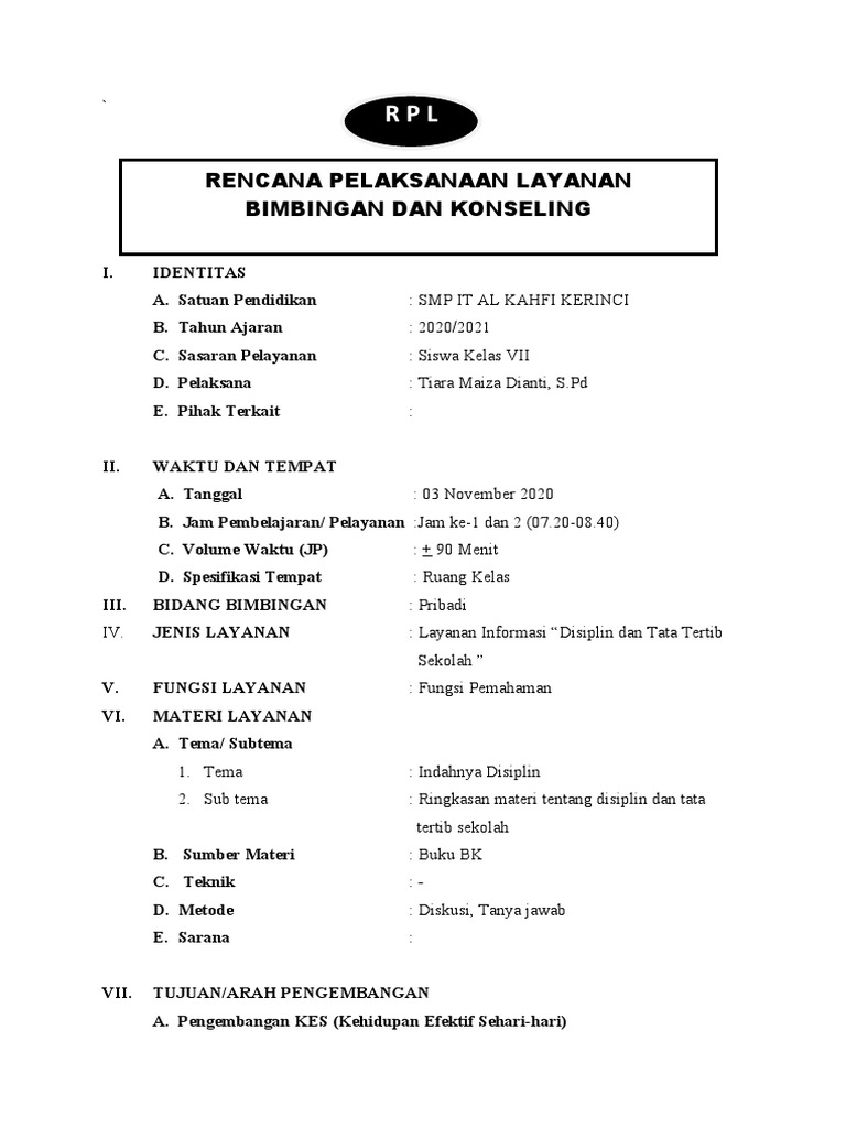 RPL Informasi 1 (Disiplin Dan Tata Tertib Sekolah) | PDF | Karier & Perkembangan