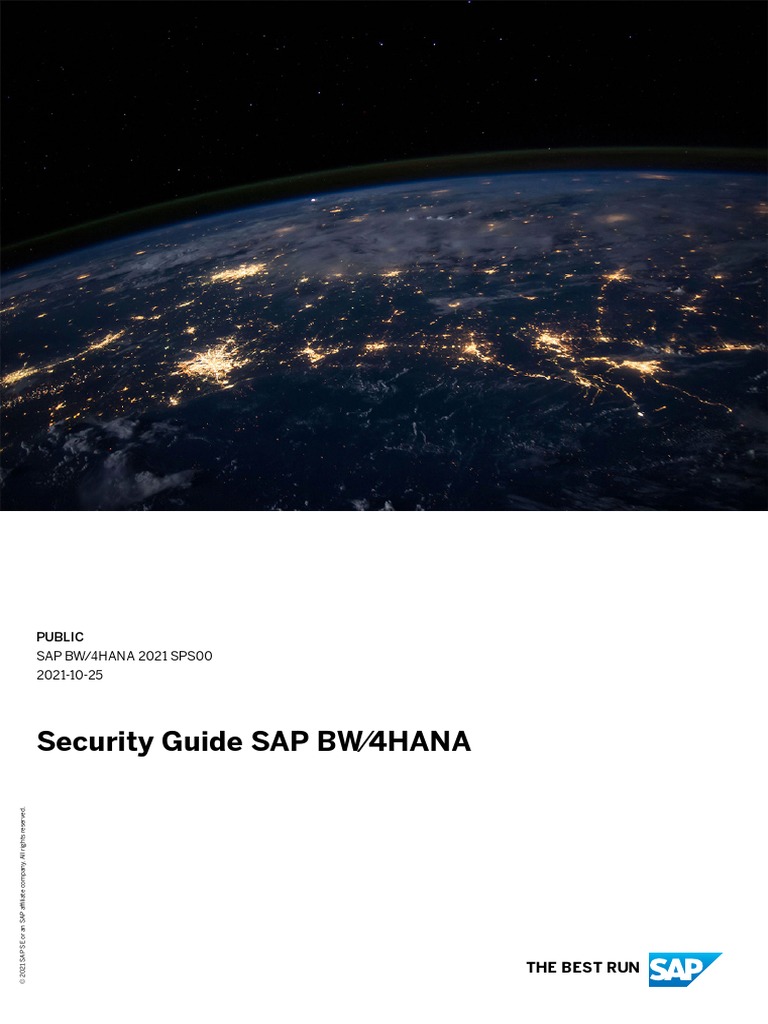 SAP BW4HANA Security Guide en | PDF | Security | Computer Security
