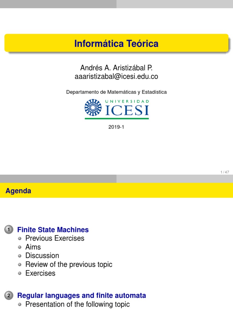 ITdiapositivas6 (19 1) | PDF | String (Computer Science) | Theoretical Computer Science