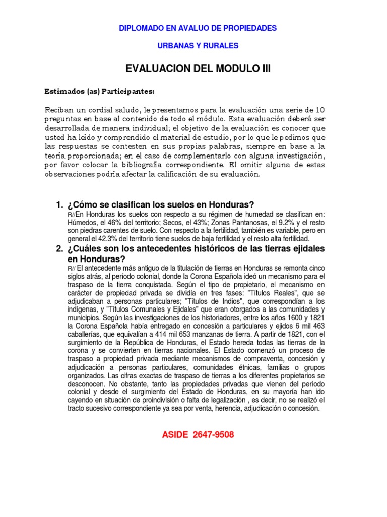 Evaluacion Modulo #3 | PDF Evaluacion Modulo #3 | PDF