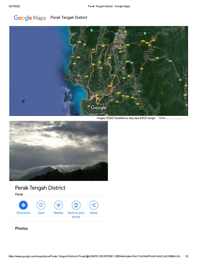 Perak Tengah District - Google Maps | PDF
