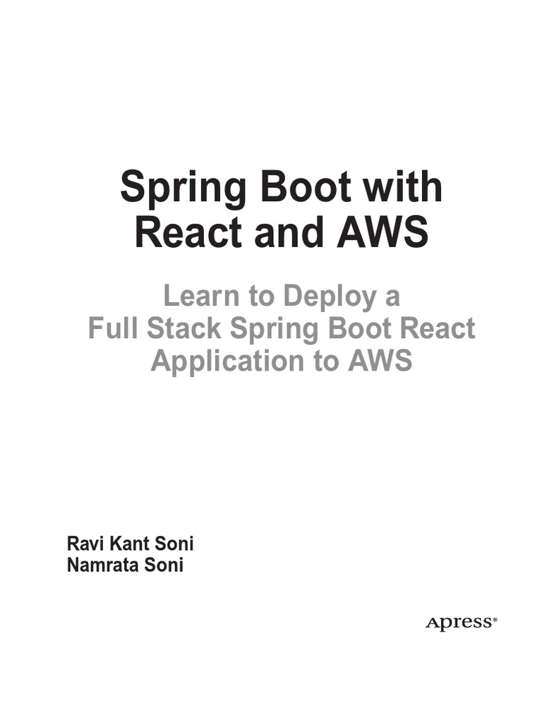 2021 Bookmatter SpringBootWithReactAndAWS | PDF | Computing | Software Development