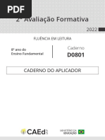 Prova Caed 2025 - 2° Ano - Lingua Portuguesa - FLUÊNCIA D0203 | PDF ...