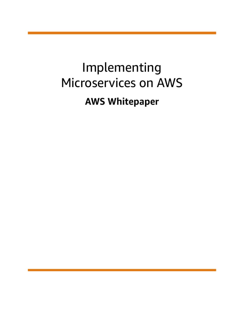 Microservices On Aws | PDF | Representational State Transfer | Amazon Web Services