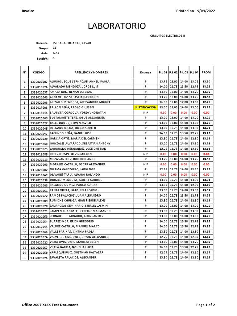 Notas de Lab. Ceii | PDF