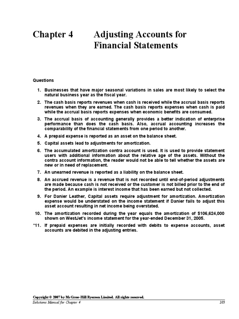 Solution Ch04 | PDF | Debits And Credits | Balance Sheet