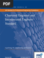Comparison Table For Engtech Ieng and Ceng Standards With Examples of ...