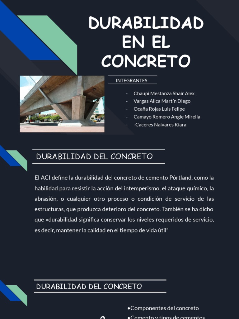 Durabilidad en El Concreto | PDF | Hormigón | Cemento