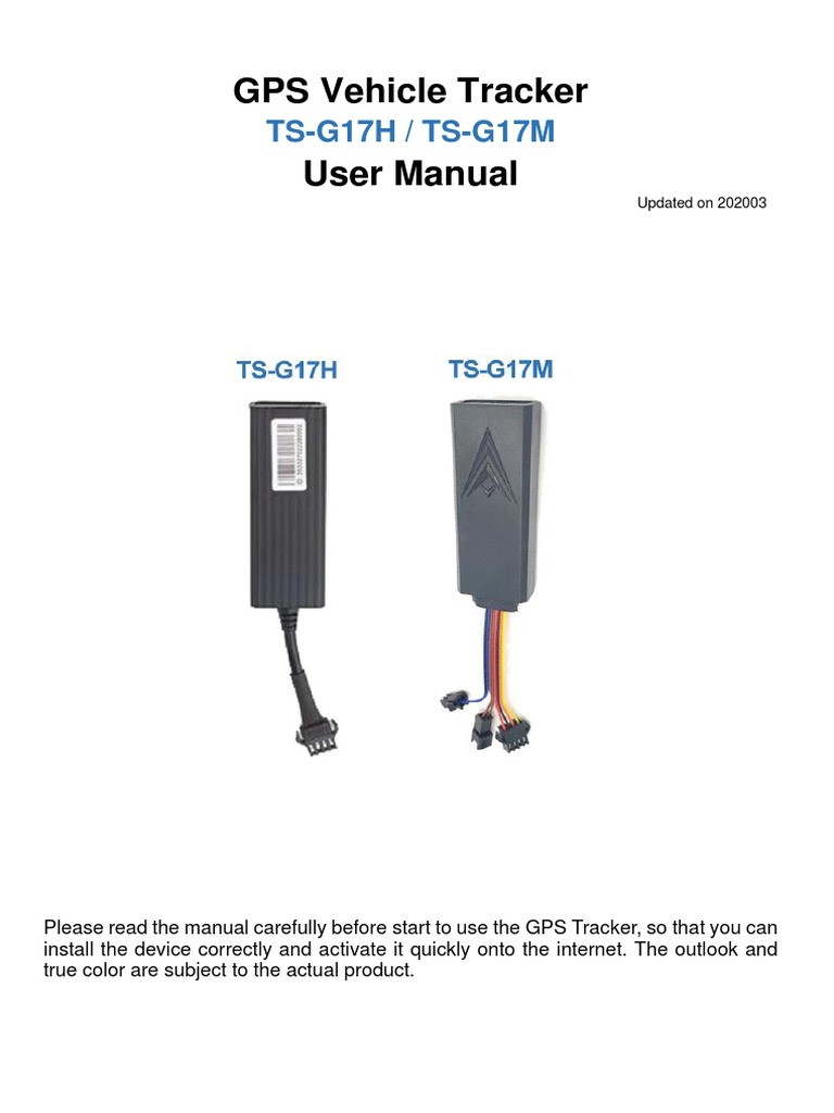 TS-G17H TS-G17M GPS Tracker User Manual 202003 | PDF | Light Emitting ...