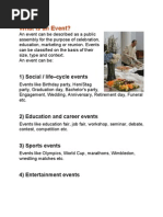 Event Management | PDF | Press Release | Mass Media