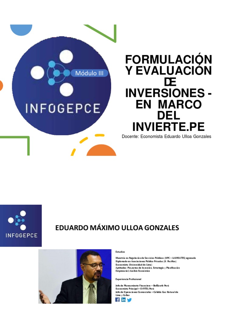 Modulo III Formulacion y Evaluacion de Inversiones | PDF ... Modulo III Formulacion y Evaluacion de Inversiones | PDF ...