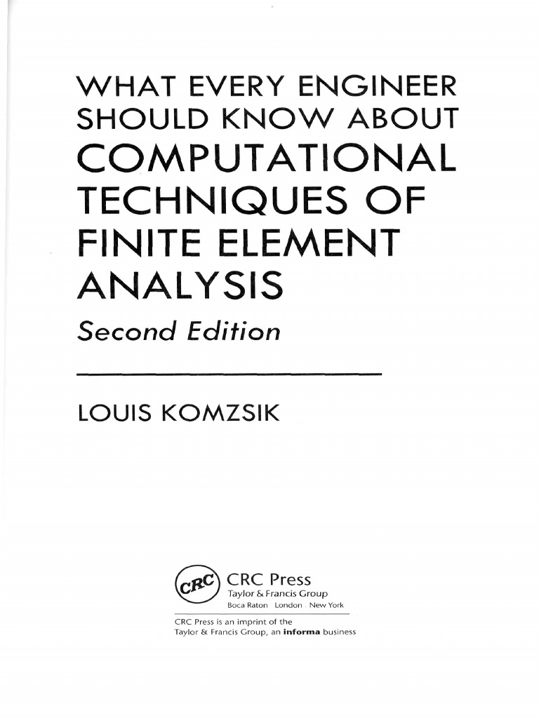 Finite Element Analysis for Engineers | PDF | Finite Element Method ...