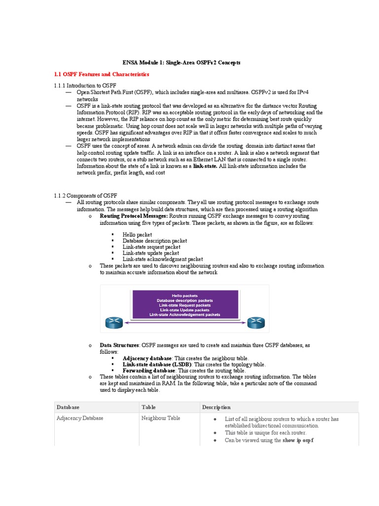 Routing and Switching Essentials Lecture 5 Note (Via Netcad Modules) | PDF | Routing | Computer ...