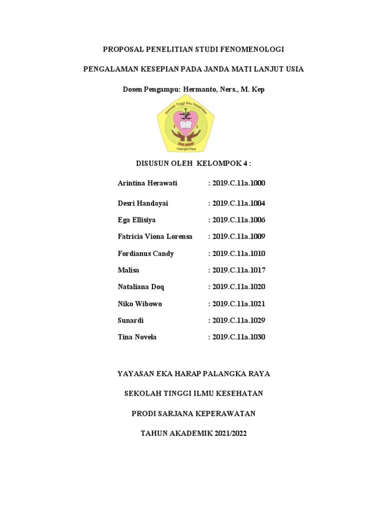 Proposal Kelompok 4 | PDF | Sains & Matematika