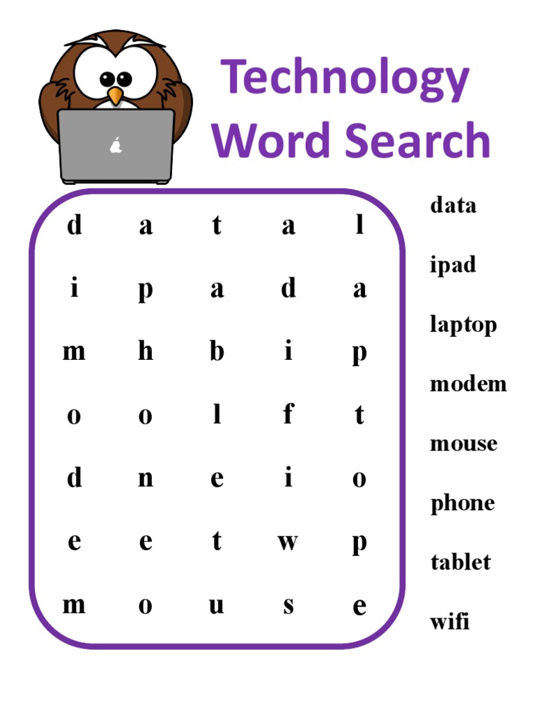 Technology Word Search | PDF
