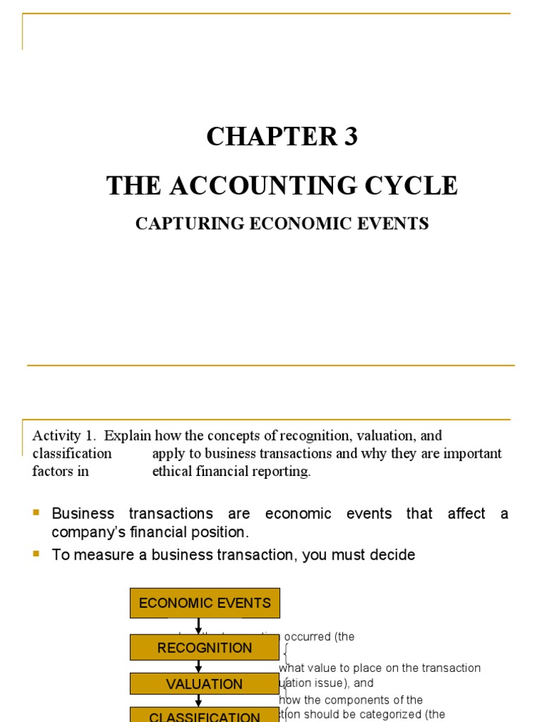 Chapter 3 The Accounting Cycle | PDF | Debits And Credits | Depreciation