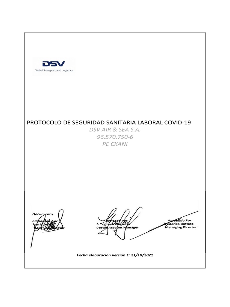 Protocolo Covid-19 Según Ley 21.342-Ord. 3785 | PDF | Lavado de manos | Vacunas
