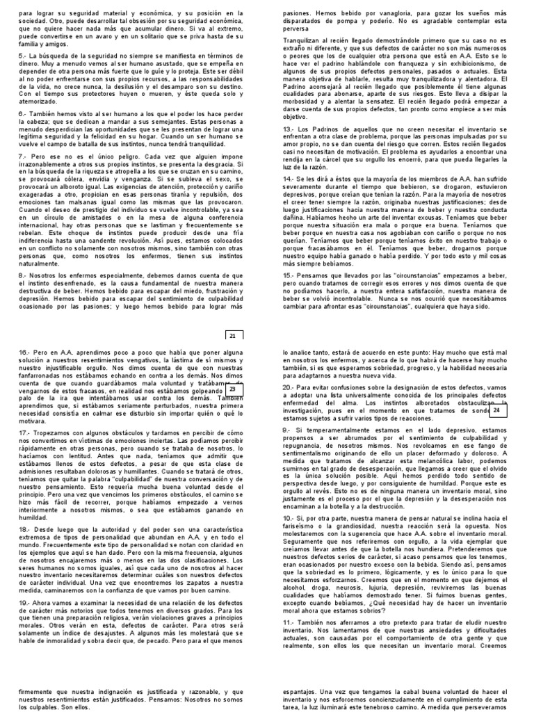 Cuarto Paso | PDF | Moralidad | Depresión (estado de ánimo)