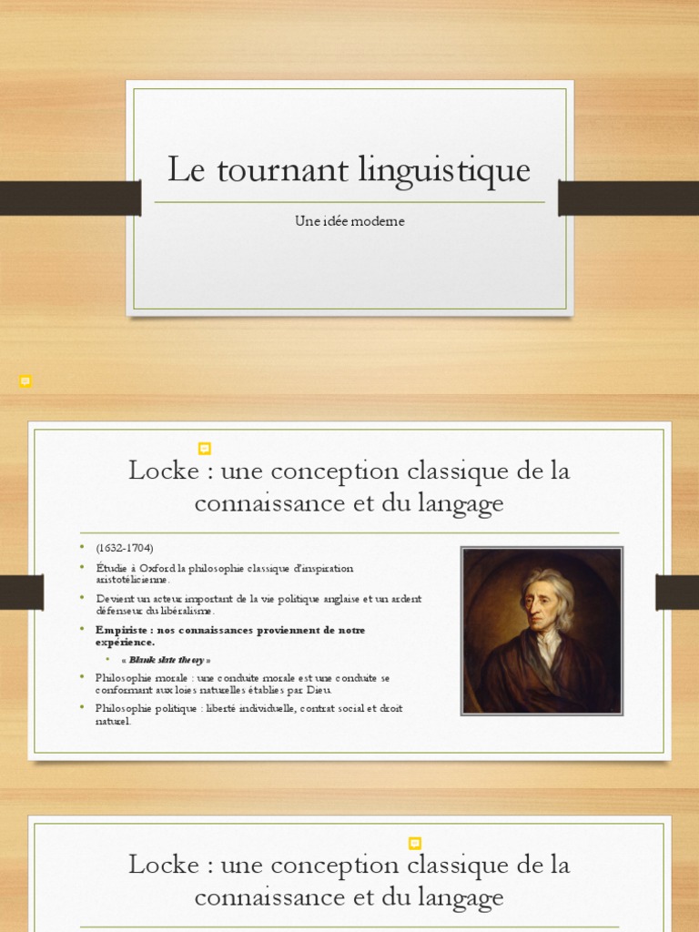 Tournant linguistique : Locke et Frege | PDF | Vérité | John Locke
