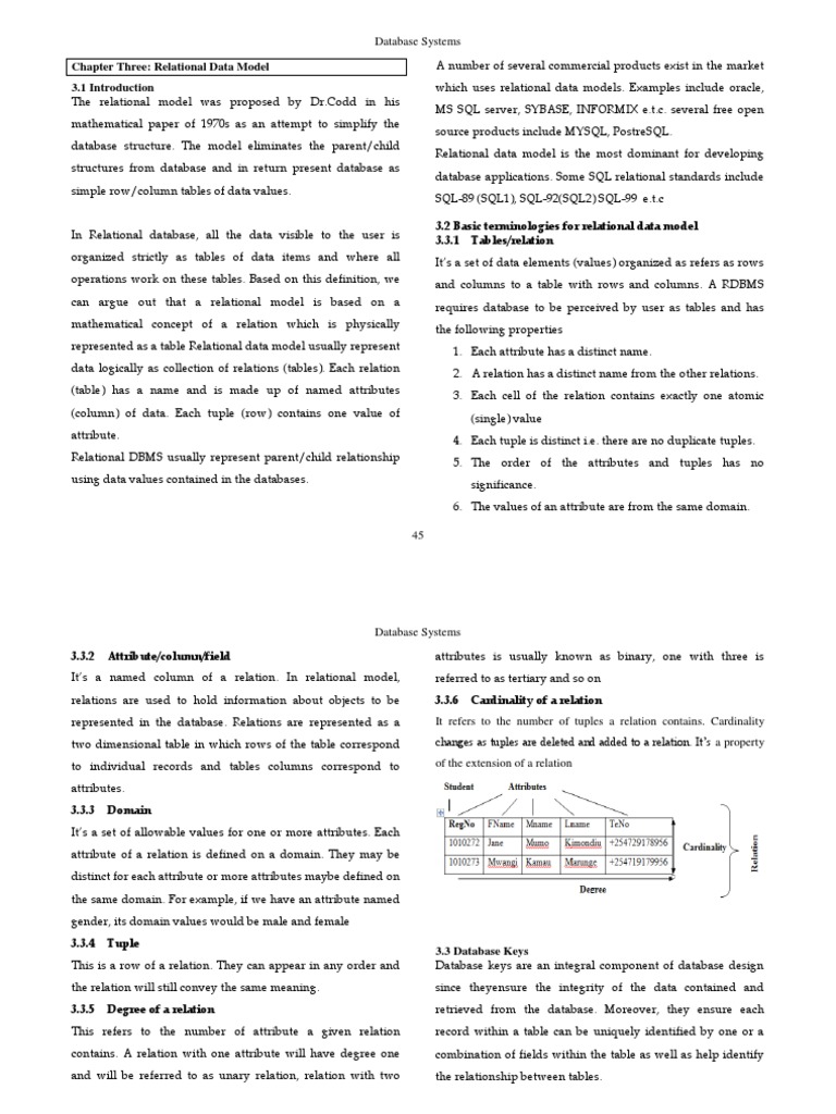 Chapter 3-Relational Data Model | PDF | Relational Database ... Chapter 3-Relational Data Model | PDF | Relational Database ...