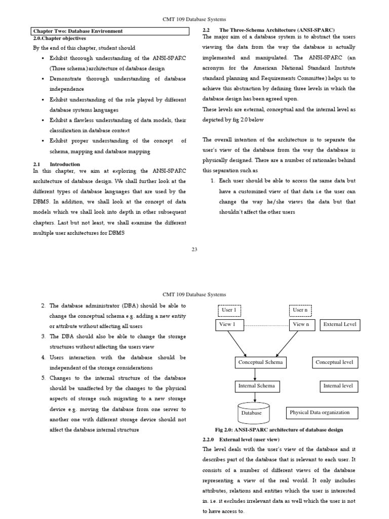 Chapter 2-Database Environment | PDF | Databases | Conceptual Model
