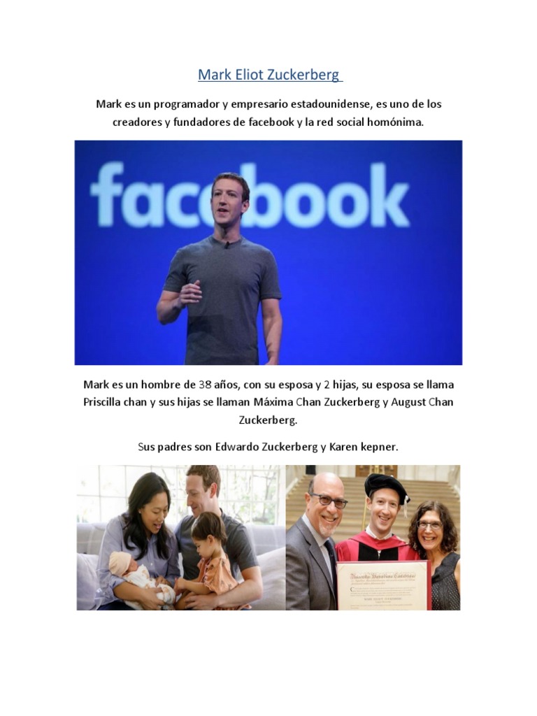 Mark Eliot Zuckerberg | PDF
