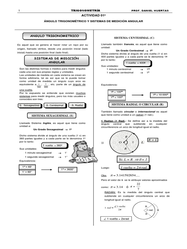 TRIGONOMETRIA TEORÍA | PDF | Trigonometría | Matemática Elemental