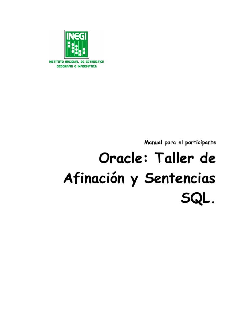 Taller de Afinacion de Sentencias SQL | PDF | SQL | Bases de datos