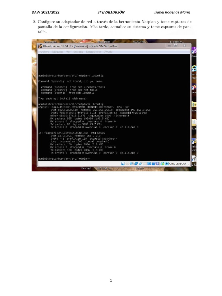 EJERCICIO 2 - Isabel Rodenas - Server Linux I | PDF