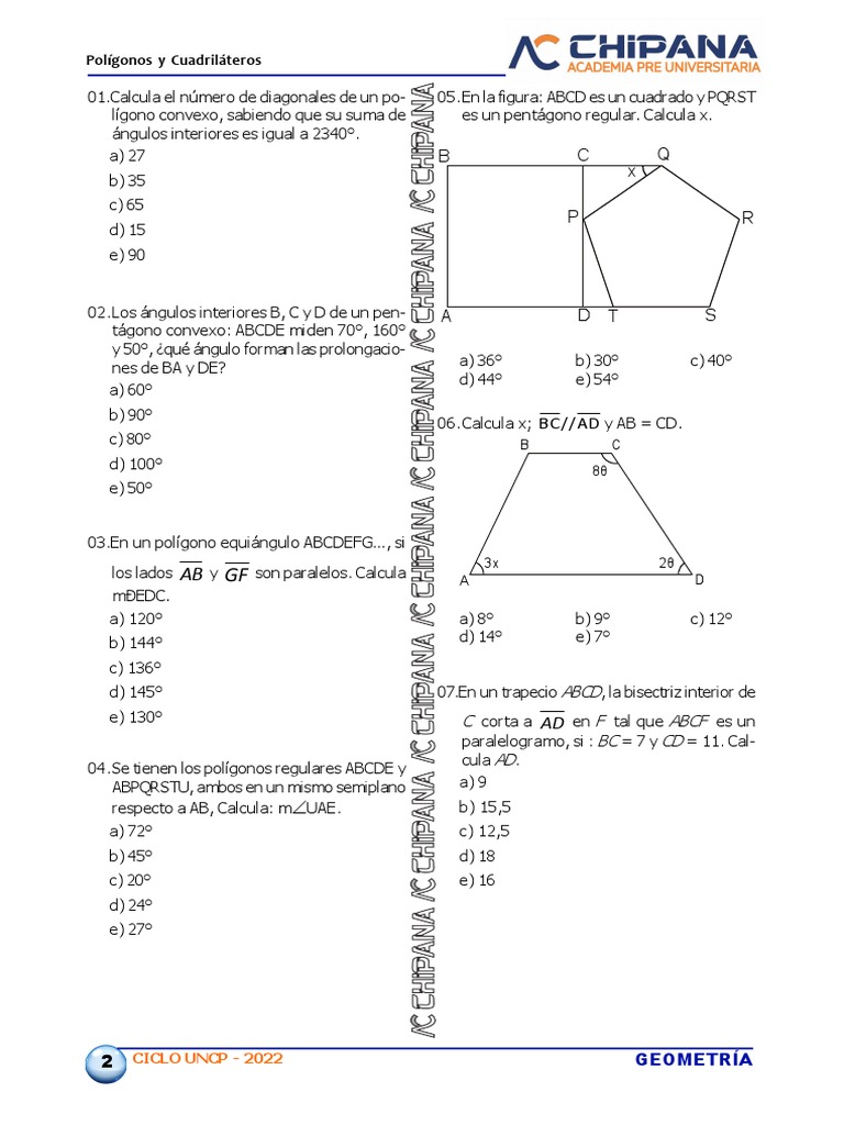 Geometr 04 PS | PDF | Geometría | Geometría del plano euclidiano