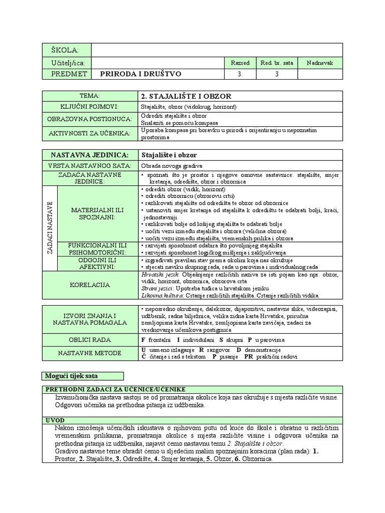 03 - Stajaliste I Obzor - Obrada | PDF