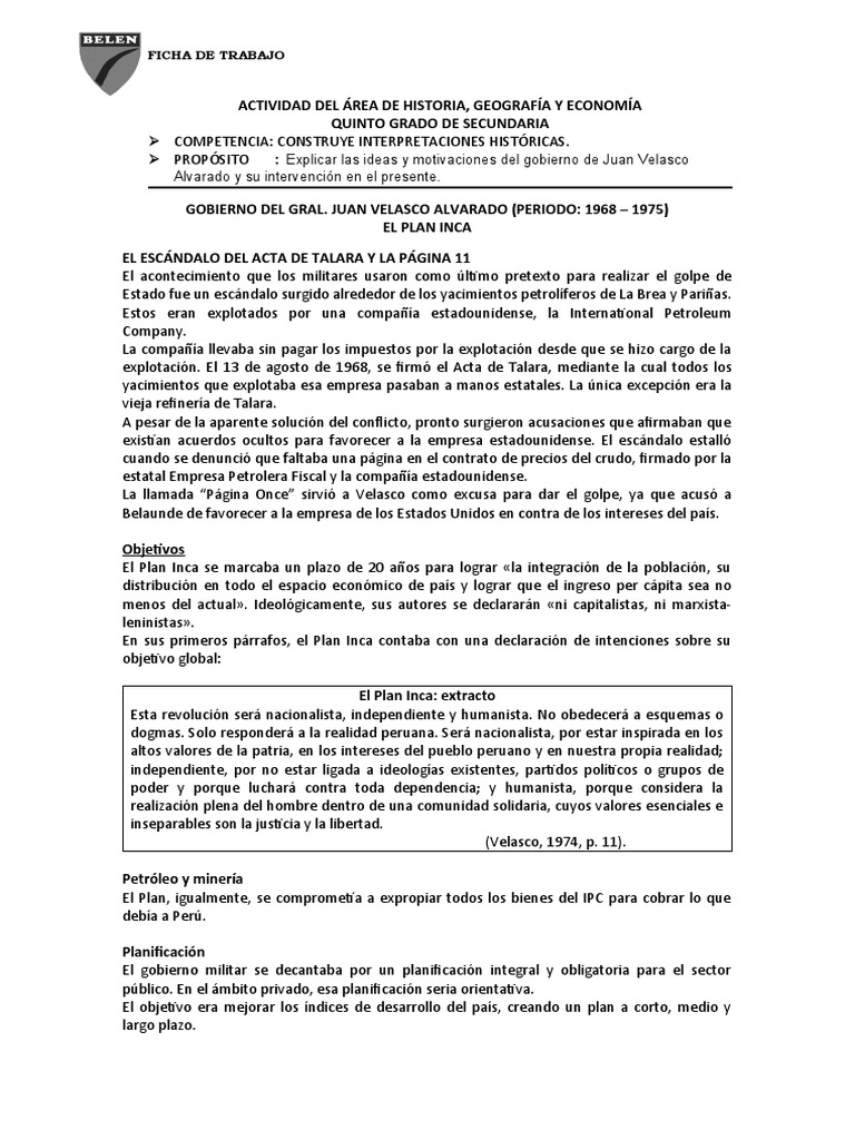 Plan Inca 044552 | PDF | Perú